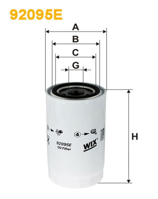 Oil Filter WIX FILTERS 92095E